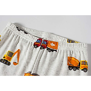 Boys Pajamas Truck 100% Cotton Construction Pjs Toddler 2 Piece Long Sleeve Sleepwear Kids Christmas Clothes Set 3t