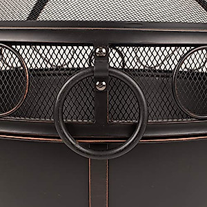 GHP Group OFW295R Bellora fire Pit, Rubbed Bronze