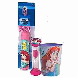 Assorted Girl's Bright Smile Oral Hygeine Bundles! All Your Favorite Characters! (3 Piece, Princess-Ariel)