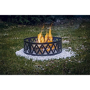 Pleasant Hearth OFW884FR Lattice fire Ring, Black
