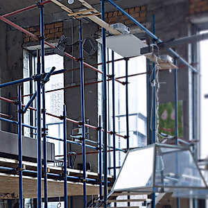 OkeMeeo Gooseneck Clamp Mount for Arlo Pro 4/Pro 3/Pro 2/Essential/eufy/Owlet Duo/Reolink Camera and More on Gutter,Window Guard,Tree(No Drill,Black, 2 Pack)