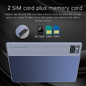 10.1 inch X101 Tablet, 2+16G Full Screen Tablets with Dual SIM Card Slots, Android 8, 1280x800 HD, WiFi, Bluetooth, GPS, 2MP/5MP Camera (Gold)