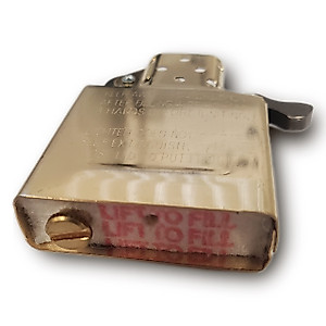 Zippo Inside Guts Brass Finish (No Outside Case) Only Inside Insert
