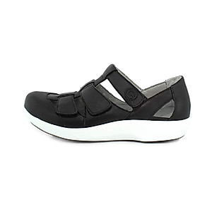 TRAQ BY ALEGRIA Womens Treq Black Sandal - 36