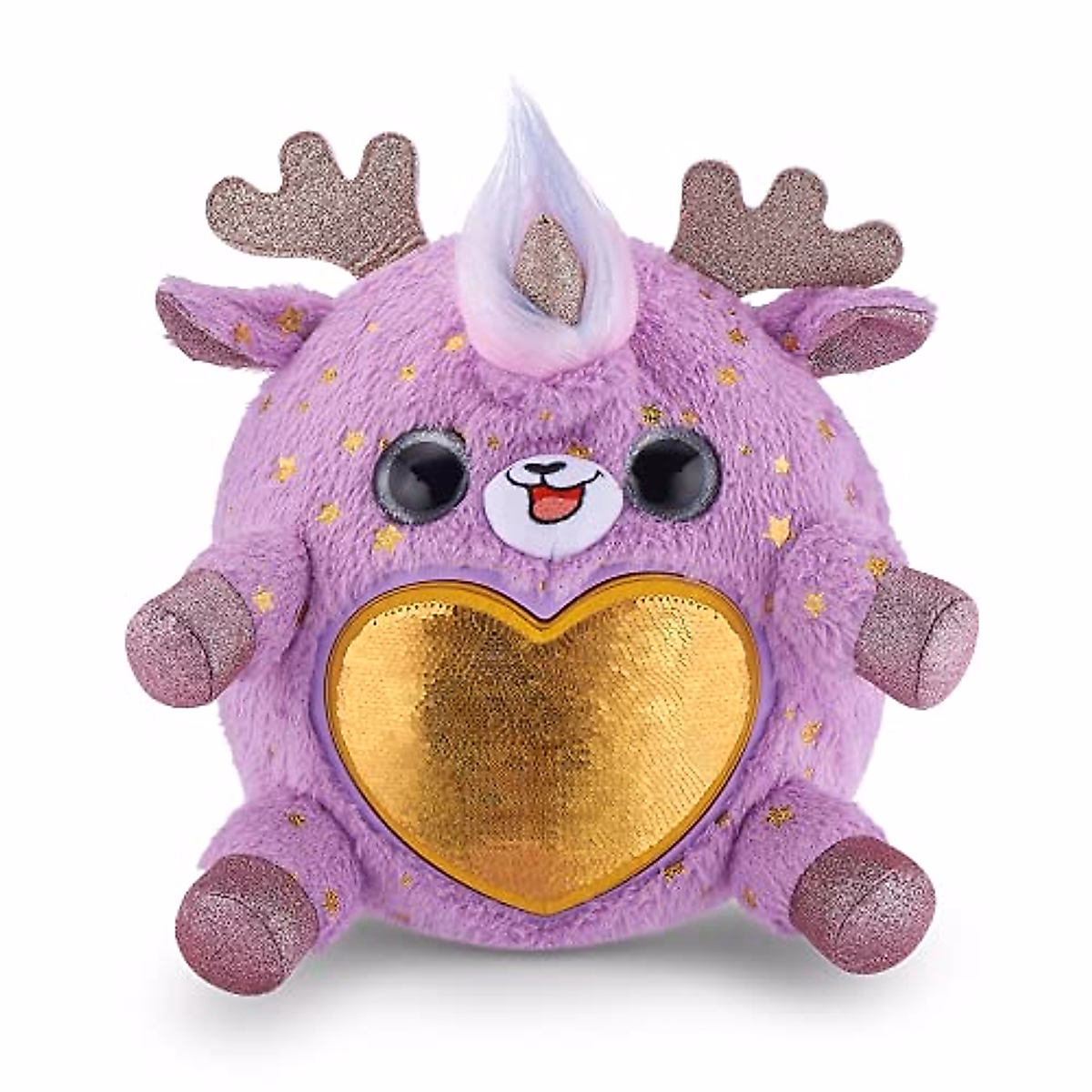 Rainbocorns Epic Golden Egg by ZURU (Reindeer), Girls Toy Includes Stuffed Animal with 25+ Golden Surprises, with Rings, Stickers, Bows, and More - Girls Gift Idea