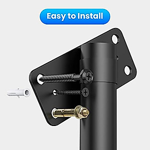 Under Eave Satellite Mount - ULNA 1-1/4 Roof Antenna Mast Mount Bracket for Outdoor TV Antennas UHF/VHF/FM, Non Penetration, Access Point, WiFi Bridge CPE, Weather Station