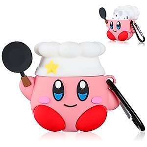 Oqplog for AirPod 2/1 Case Cartoon for AirPods 2nd/1st Air Pods Cases Cover Anime Character Funny Design Fun 3D Cute Kawaii Unique Fancy Soft Silicone for Girls Boys Teen (Chef Kiry)
