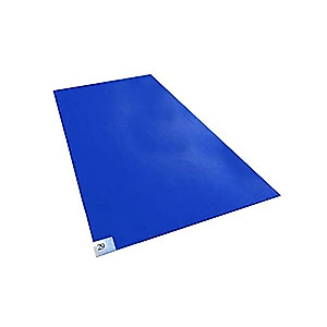 Samrang Sticky Pads, Cleanroom Sticky Mats for Construction 24" x 36" Adhesive, Walk Off Tacky Mat for Construction Lab-Room Hospital to Capture Dirt and Debris,30 Sheets per Pad (Blue) (4)