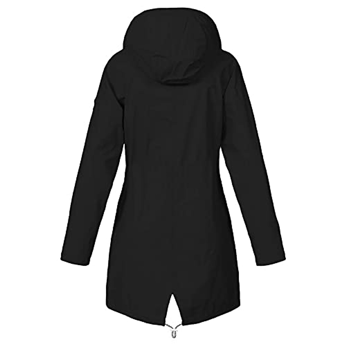 KSODFNXH Rain Jacket Women Fashion Zip Up Waterproof Long Sleeves Raincoat with Pockets Comfy Windproof Drawstring Outwear