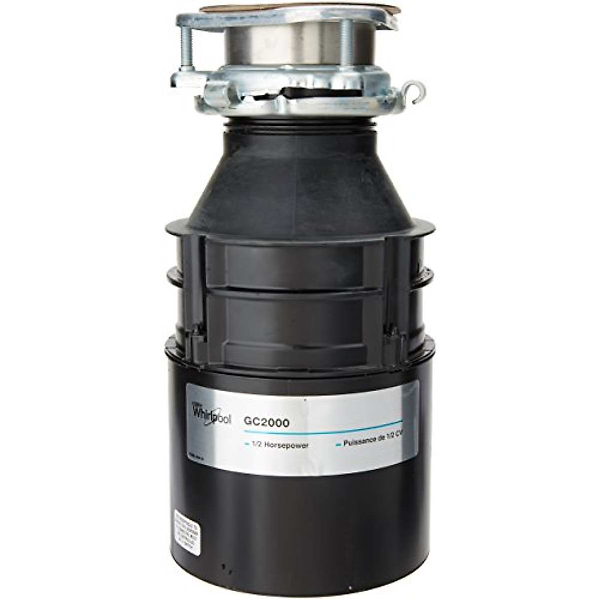 Whirlpool GC2000PE 1/2 hp in Sink Disposer with power cord, Black