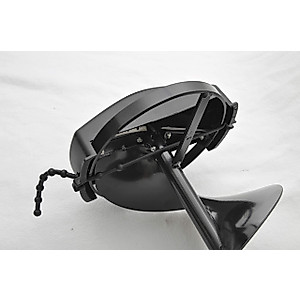 ToolTuff 10" Ice Auger with Bolt on Blades for 3/4" Shaft with Protective Cover