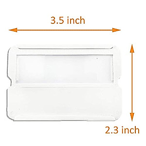 MAGDEPO 3X Magnifier Bookmark Ruler for Reading, Credit Card Size Magnifier, Credit Card Holder Card Protector with Magnifying Fresnel Lens