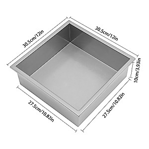 12"x12" Shower Niche, NO Tile Needed Shower Niche, Stainless Steel Wall Niche, Square Wall-Inserted Niche Recessed, Silver Grey Niche Recessed Shower Shelf, Bathroom Niche, Bathroom Shelf Organizer