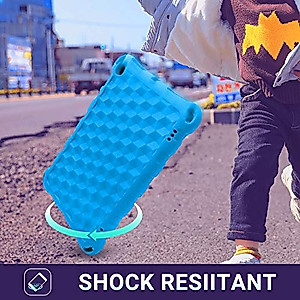 2019 New Fire 7 Tablet Case,(Compatible with 5th Generation, 2015 Release/7th Generation, 2017 Release/9th Generation, 2019 Release), Light Weight Kids Shock Proof Cover for Fire 7 Tablet(New Blue)