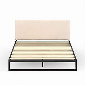 ZINUS Parker Upholstered Headboard / Easy Assembly, Beige, Queen