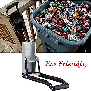 16 oz. Metal Can Crusher/Smasher, Heavy Duty Wall Mounted Aluminum Can Crusher, Crusher Recycling Tool for Seltzer, Soda, Beer Cans with Bottle Opener