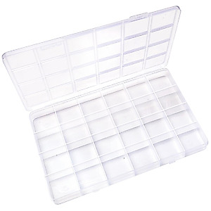 Bead Organizer, Clean Organizer Box, 24 Grids Beading Storage, Craft Organizers and Storage