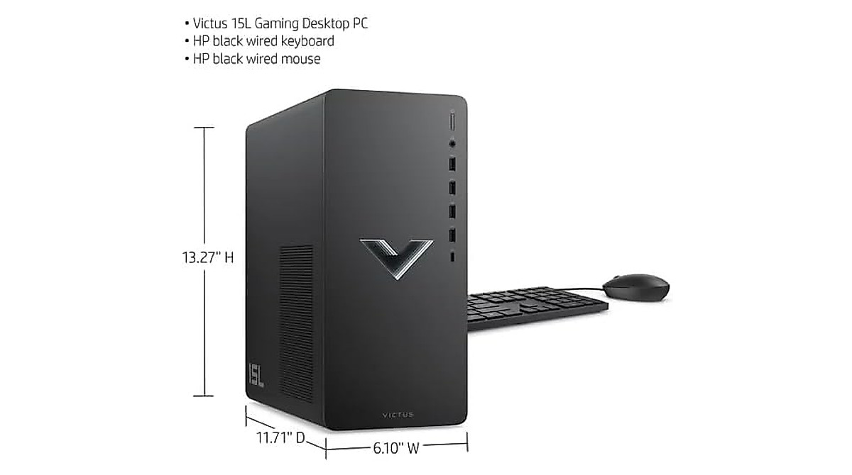 HP Victus 15L Gaming Desktop | Ryzen 5, 32GB RAM, 1TB SSD