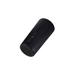 IRON °FLASK Classic Tumbler 2.0-2 Lids (Straw/Flip), Vacuum Insulated Stainless Steel Water Bottle, Double Walled, Thermo Travel Mug - Midnight Black, 20 Oz, Valentines Day Gifts