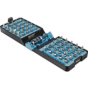 HAZET BitE-Box 2240N/51 I 51-piece screwdriver bit set, drive: Pozidriv, hexagon 6.3 (1/4 inch), Phillips, Tamper Resistant TORX, internal hexagon, slotted, internal TORX