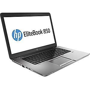 HP EliteBook 850 G2 15.6in Laptop, Core i5-5300U 2.3GHz, 8G RAM, 256GB Solid State Drive, Windows 10 Pro 64Bit (Renewed)