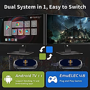 Retro Game Console with Built in 48,214 Games, S905X4 Chip Super Console, Video Game Console Preload 77 Emulators, Game System Compatible with MAME/ATARI/SEGA/PS1/PSP, All in One Emulator Console