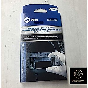 Miller 216327 4 1/4 x 2 1/2 Inside Lens Cover For use with Digital Elite and Titanium 9400/9400i helmets by Miller Electric