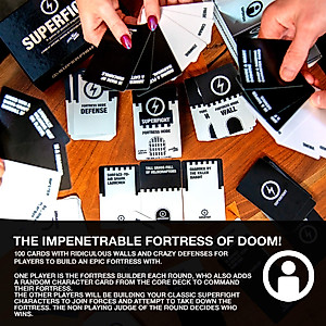 Skybound Superfight Fortress Mode Expansion Deck : 100 Cards for The Game of Absurd Arguments | for Kids, Teens, and Adults, 3 or More Players | Ages 8 and Up