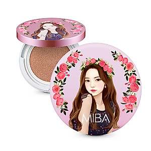 MIBA Ion Calcium Foundation Double Cushion. Apply mineral. Keeps clean makeup even after multiple coats. Includes 2 big size puffs (#23 Natural Skin)