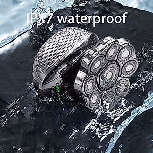 Head Shavers for Bald Men, 6 IN 1 Shaver 9 Blades Multi Grooming Kit Digital Display Electric Shaver Hair Trimmer Beard Rlectric Razor Wet Dry Men Facial Shaving Machine