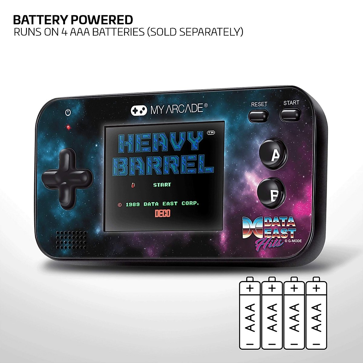 My Arcade Gamer V - Handheld Gaming System - 220 Retro Style Games Plus 8 Data East Classics