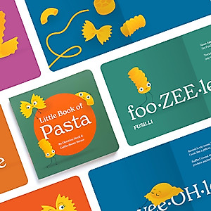 Little Books Culinary Collection Future Foodie 3 Board Book Box Set Pasta Cookies Cheese Phonics and Rhymes Baby Shower Gift 0-12 Months Toddler Book Ages 1-4 Years