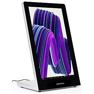 Displays2go Touch Screen Countertop Stand, 10pt PCAP Touch, Media Player - Black (DGCTATCH21)