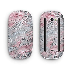 Design Skinz Abstract Wet Paint Subtle Pink and Gray Vinyl Decal Compatible with The Apple Magic Mouse 2 (Wireless, Rechargable) with Multi-Touch Surface