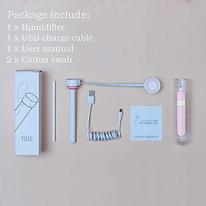 Car USB Humidifier with Container Diversity,Nano Ultrasonic Mini Cool Mist Humidifier Three Hours Auto-off Travel Humidifier Diffuser for Baby, Bedroom,Desk, Office-White Travel OutdoorGrey)