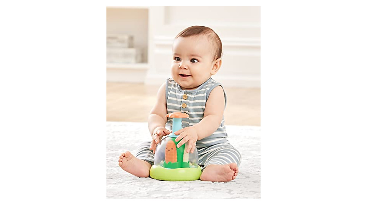 Skip Hop Press & Spin Baby Toy - A-Maize-ing Fun!