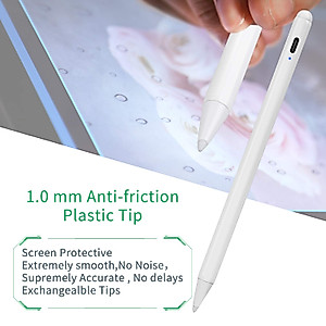 2024 iPad Pen,EDIVIA for Apple iPad Pencil with Quick Charge and Palm Rejection Stylus for iPad Pro M4, iPad Air M2,iPad 10th 9th 8th Generation,iPad Mini 6th Generation,iPad Pro 11/12.9 Inch,White