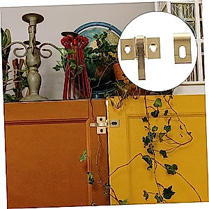 LIGHTAOTAO 4 Sets Automatic Window Latch Cabinet Elbow Window Safety Locks Elbow Catch Brass Elbow Door Elbow Window Device Lock for Cabinet Doors Brass Window Catch Equipment Copper Cupboard