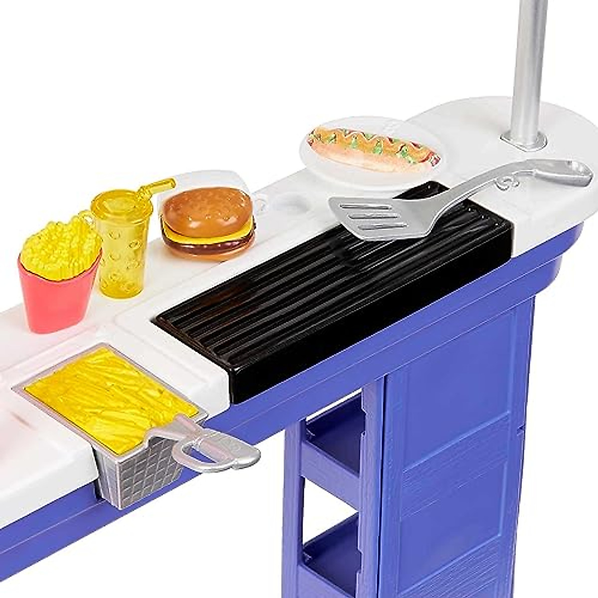 Barbie Dolls & Accessories Playset, Beach Boardwalk with Barbie “Brooklyn” & “Malibu” Dolls, Food Stand, Kiosk & 30+ Accessories