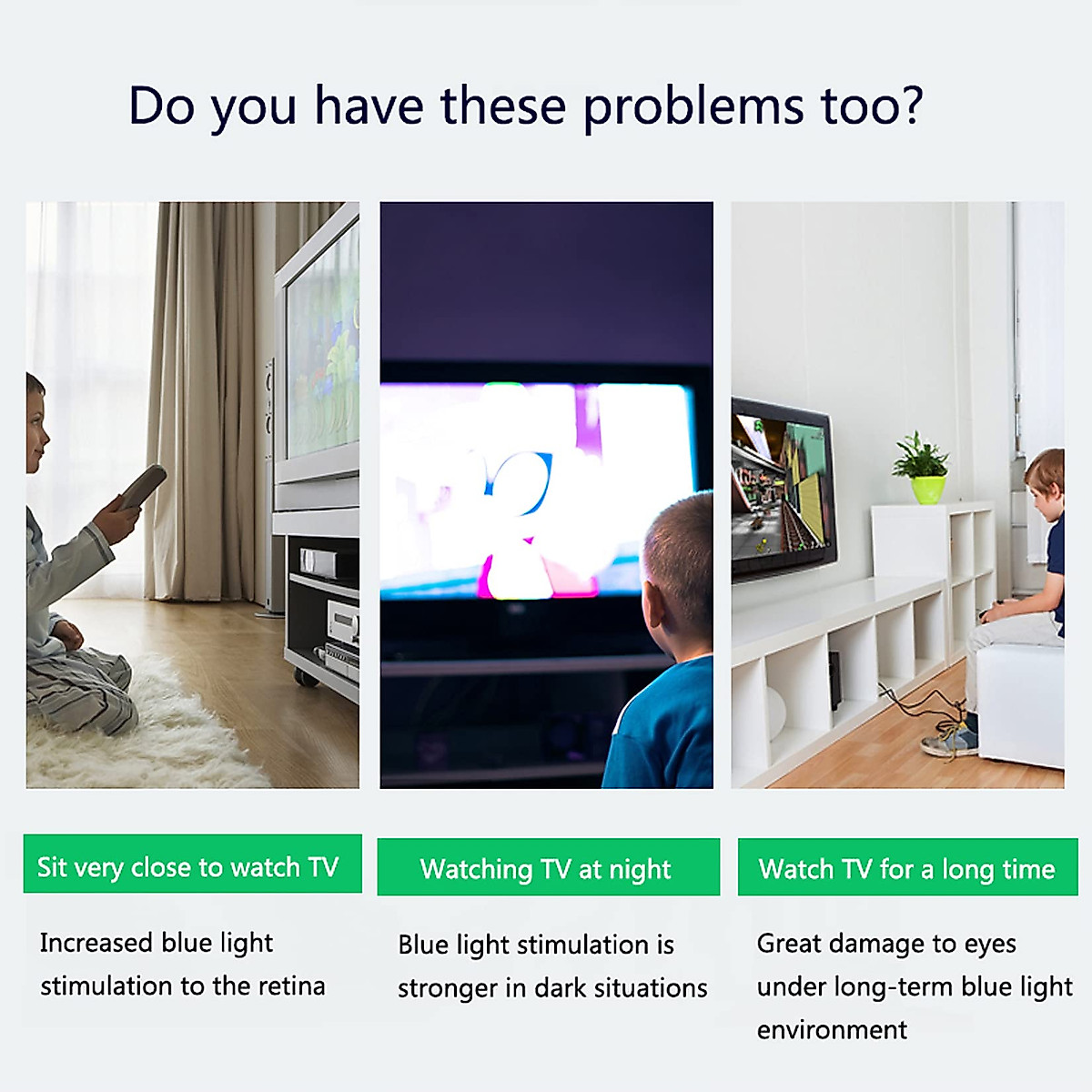 WLWLEO 70 Inch Anti Blue Light TV Screen Protector 75 Inch Anti Glare Protector Film Filter Out Harmful Light Reduce Eye Fatigue, Eye Protection,70inch/1538X869mm