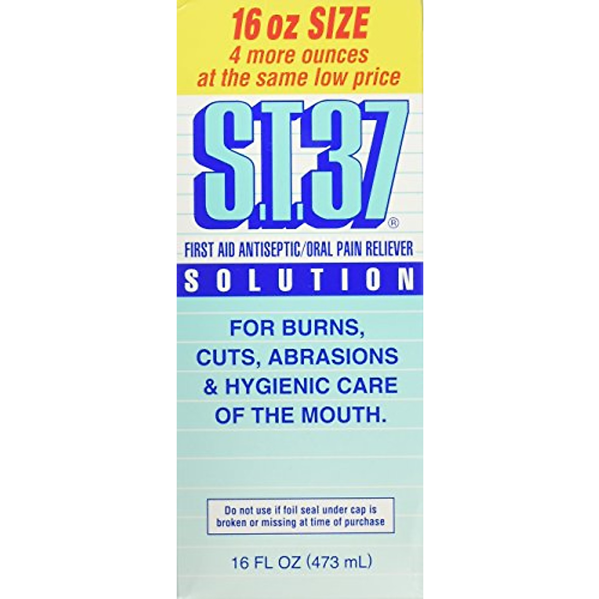 S.t.37 Mouth Pain Relief Solution - 16 Oz