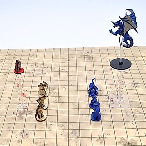 Spell AoE Tempalte + DND Flying Miniatures Combat Riser for Dungeons and Dragons, Pathfinder, D&D and Tabletop RPG