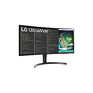 LG 35” VA HDR QHD UltraWide Curved Monitor, Black (35BN75C-B)