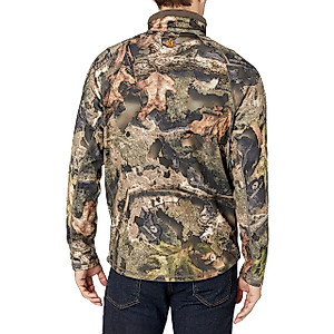 Nomad mens Utility 1/2 Zip | Wind Resistant Pullover Hunting Jacket, Mossy Oak Droptine Camo, XX-Large