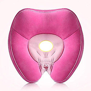 car seat cushion Beautiful Buttocks Cushion, Comfort Chair Tailbone Pillow, Ventilated Designed for Hip Back Sciatica Pain Relief Ergonomic Pillow Curved Surface Slow Rebound office chair cushion