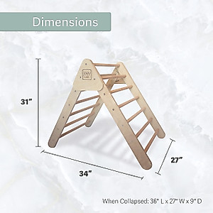 Joey CO. Montessori Climbing Triangle, Montessori Style Indoor Play Gym for Children, CPSIA Tested Waldorf Triangle for Toddlers and Kids