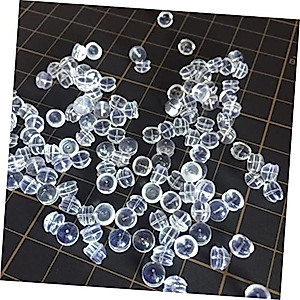 400 Pcs DIY Jewelry Findings DIY Earrings Plug Earring Backs Safety Earrings Stoppers Ear Jewelry Back Locking Earring Stopper Earrings Backs for Women Locking Earring Plug