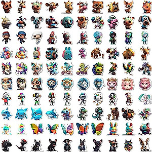 200 pcs Cute Animal vsco Vinyl Stickers, Kawaii Stickers for Girls, Cool Stickers for Boys, Sticker for Water Bottles, hydroflask, Laptop, Skateboard, Birthday Gifts for Kids, Girls, Boys, Teens