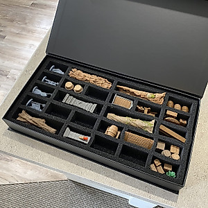 Extruded Gaming Tabletop Miniature Storage and Travel Case