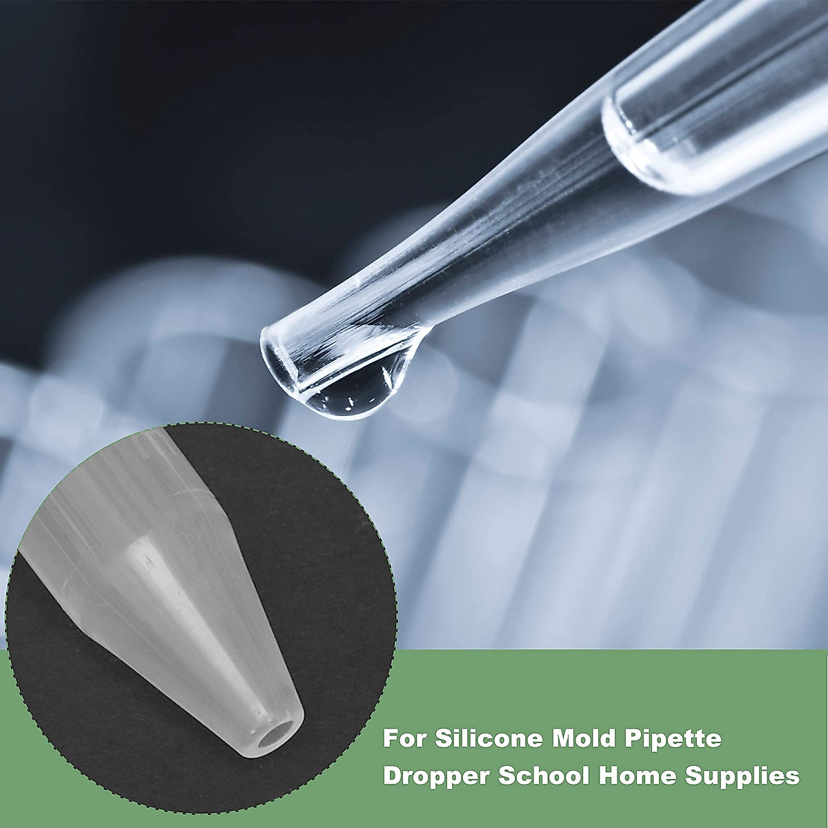 Liquid Droppers Silicone Plastic Transfer Eyedropper for Kitchen Gummy Making - 8colors